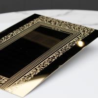 China 1250mm Width Etched Stainless Steel Panels Elevator Sheet 201 304 316 for sale