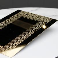 China 1250mm Width Etched Stainless Steel Panels Elevator Sheet 201 304 316 for sale