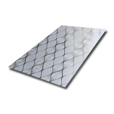 China Custom 201 304 Embossed Decorative Stainless Steel Sheets Pattern for sale