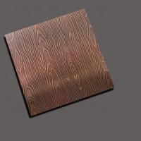 China Hairline Antique Copper Honeycomb Stainless Steel Sheet 304 Textured for sale