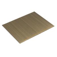 China Grade 201 304 0.12mm thick Hairline Antique Bronze Stainless Steel Roll Coils for sale