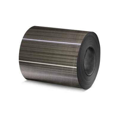 China ASTM 304 Hairline SS Roll Coil with PVD Black Color Coating for sale