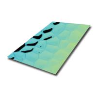 China PVD Colored Harmmered Texure Stainless Steel Sheet for sale