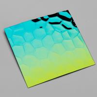 China 201 Color Pvd Decorative Stainless Steel Sheet Water Ripple Wave Stamped Metal Sheet for sale