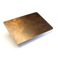 China 201 Color Copper Antique Etched Stainless Steel Sheet 0.3mm For Fabrication for sale