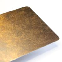 China 310S 316 316L 321 Decorative Stainless Steel Sheet Golden Metal Antique Colors for sale