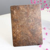 China Antique Decorative Stainless Steel Sheet Bronze Hairline Golden 4mm Thickness Coil Plate for sale