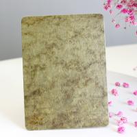 China Antique Decorative Stainless Steel Sheet Bronze Hairline Golden 4mm Thickness Coil Plate for sale