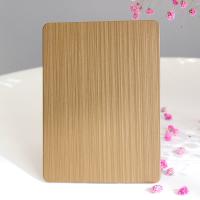 China 304 Brushed Decorative Stainless Steel Sheet 201 Hairline Stainless Steel Panel for sale
