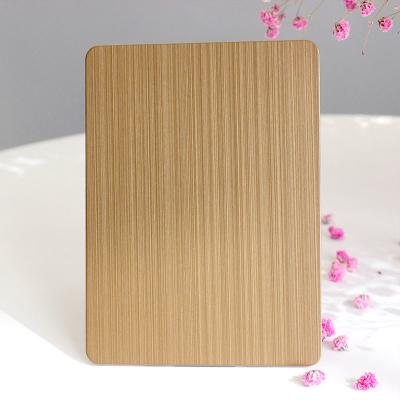 China 304 Brushed Decorative Stainless Steel Sheet 201 Hairline Stainless Steel Panel for sale