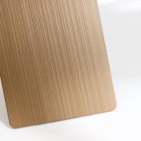 China 304 Brushed Decorative Stainless Steel Sheet 201 Hairline Stainless Steel Panel for sale