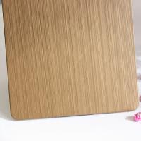China Cross Hairline 201 304 Mix Colors Stainless Steel Sheets For Construction for sale