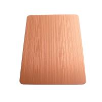 China 304 Stainless Steel Hairline Sheet 316 Brushed Stainless Steel Plate For Decorative Metal Panels for sale