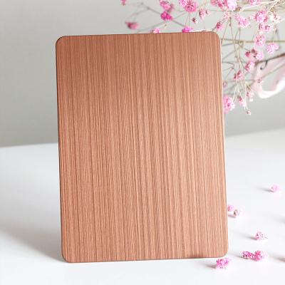 China 304 Stainless Steel Hairline Sheet 316 Brushed Stainless Steel Plate For Decorative Metal Panels for sale