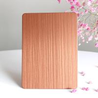 China 2000mm Length 304 Brushed Stainless Steel Sheet 316 316L Hairline Finish PVD Color Stainless Steel Plate for sale