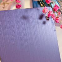 China Cold Rolled Hairline Stainless Steel Sheet Metal 4'' X 8'' Inox Steel Sheet for sale