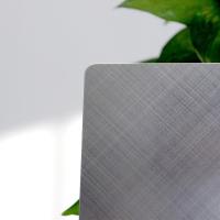 China 304 Cross Hairline Stainless Steel Sheet Decorative Wall Panel for sale