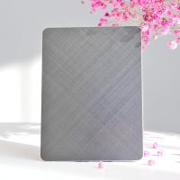 China 304 Cross Hairline Stainless Steel Sheet Decorative Wall Panel for sale