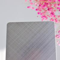 China 304 Cross Hairline Stainless Steel Sheet Decorative Wall Panel for sale