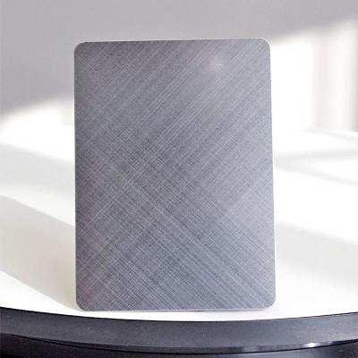 China Cold Rolled 4X8 Stainless Steel Sheet 304 316 HL Brushed Finish Decorative Stainless Steel Plate for sale