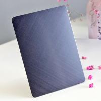 China JIS Stainless Steel Plate Cross Hairline Black Titanium Stainless Steel 304 Sheets for sale