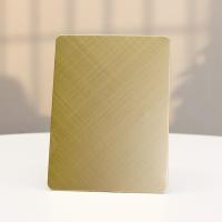 China Customized Brushed Stainless Steel Decorative Plates 3.0mm Thickness for sale