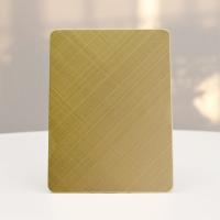 China Ten Cross Brushed Stainless Steel Plates Corrosion Resistant Materials for sale