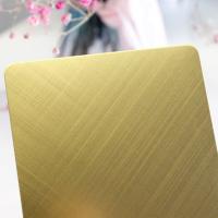 China Ten Cross Brushed Stainless Steel Plates Corrosion Resistant Materials for sale