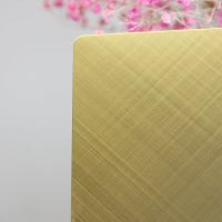 China Customized Brushed Stainless Steel Decorative Plates 3.0mm Thickness for sale