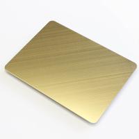 China Cold Rolled Brushed Stainless Steel Plates For Living Room Background Wall for sale