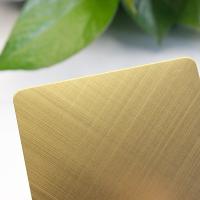 China Cold Rolled Brushed Stainless Steel Plates For Living Room Background Wall for sale
