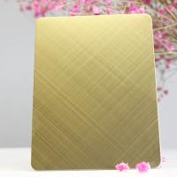 China Ten Cross Brushed Stainless Steel Plates Corrosion Resistant Materials for sale