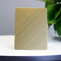 China Cold Rolled Brushed Stainless Steel Plates For Living Room Background Wall for sale