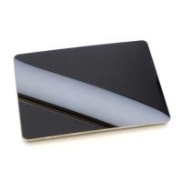 China 201 304 Gray Black Coated 8K Mirror Stainless Steel Sheet 3.0mm Thickness for sale