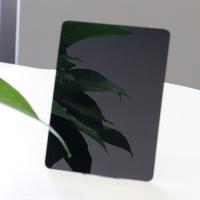 China 201 304 Gray Black Coated 8K Mirror Stainless Steel Sheet 3.0mm Thickness for sale