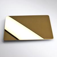 China Aisi 201 304 410 430 4X8 Gold Mirror Stainless Steel Sheet Rose Gold Color for sale