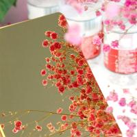 China Aisi 201 304 410 430 4X8 Gold Mirror Stainless Steel Sheet Rose Gold Color for sale