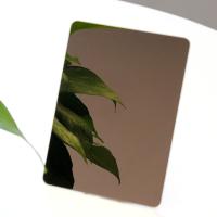 China 8K Golden Decor 3D Wall Mirror Stainless Steel Sheet 202 304 Embossed for sale