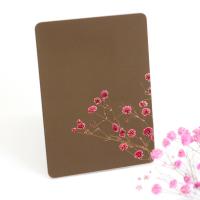 China Astm 201 Stainless Steel Sheet Titanium Gold Mirror Coated 0.3mm Thickness for sale