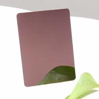 China Astm 201 Stainless Steel Sheet Titanium Gold Mirror Coated 0.3mm Thickness for sale