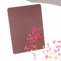 China Ss 304 Mirror Finish 4x8 Decorative Stainless Steel Sheet Thickness  0.5mm for sale