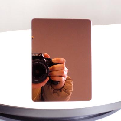 China 316l Stainless Steel Decorative Sheet PVD Coating Mirror Gold Color Plated for sale