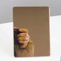 China 8K Mirror Stainless Steel Sheet Rose Gold PVD Color Coated Decorative for sale
