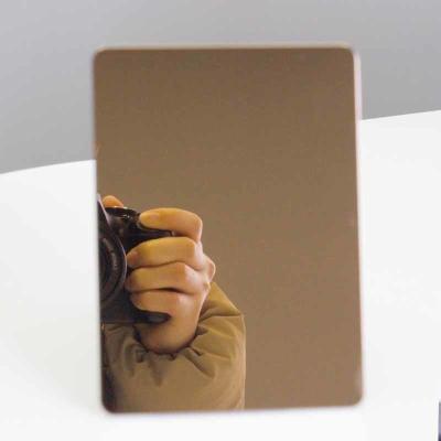 China 8K Mirror Stainless Steel Sheet Rose Gold PVD Color Coated Decorative for sale