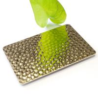 China Water Ripple Hammered Stamped Stainless Steel Sheet Plate For Decoration for sale