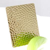 China Water Ripple Hammered Stamped Stainless Steel Sheet Plate For Decoration for sale