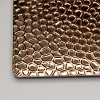 China Water Ripple Hammered Decorative Stainless Steel Sheet 3d Pvc Wall Panels 4 X 10 for sale