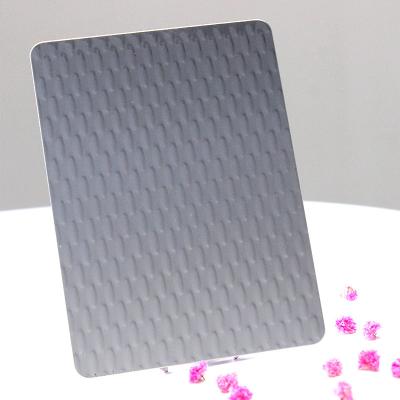 China PVD Color 316 Stainless Steel Sheet Metal 5mm Stamped Decorative Wall Paneling for sale