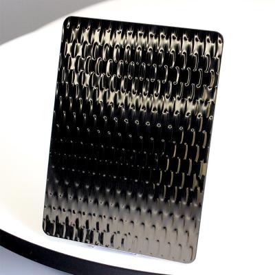 China Hammered Decorative Stamped Stainless Steel Sheet 1500mm Width for sale
