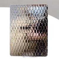 China 2D 3D Pattern Stainless Steel Plates 0.3mm 0.5mm Thick Water Ripple 304 for sale